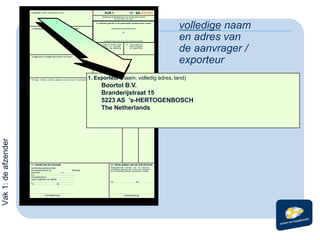 Invullen eur1 certificaat | PPTX