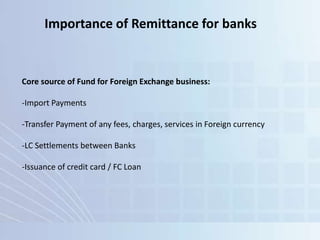 Inward foreign remittance activities in sibl | PPTX | Currencies | Economy