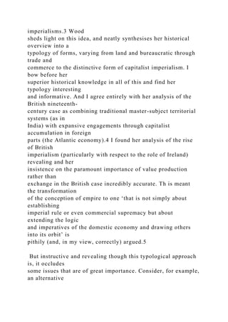 In What Ways Is ‘Th e New Imperialism’ Really NewDavid Ha.docx