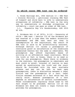 In which cases dna profiling can be ordered | PDF