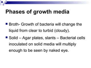 [Micro] bacterial selective & differential media | PPT