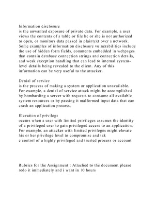 In your role as a highly paid consultant, you are given a list of.docx ...