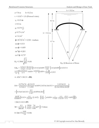 Reinforced Concrete Elevated tank Analysis and Design (Wind & Seismic ...