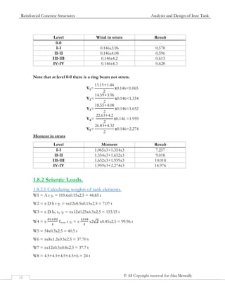 Reinforced Concrete Elevated tank Analysis and Design (Wind & Seismic ...