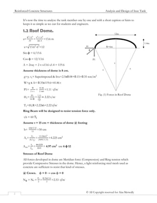Reinforced Concrete Elevated tank Analysis and Design (Wind & Seismic ...