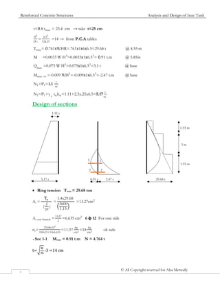 Reinforced Concrete Elevated tank Analysis and Design (Wind & Seismic ...