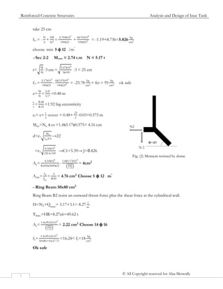 Reinforced Concrete Elevated tank Analysis and Design (Wind & Seismic ...
