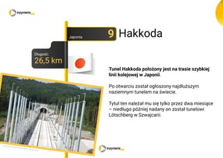 Najdłuższe tunele na świecie | PDF