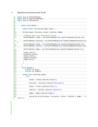 Konsep I/O pada Pemrograman Berorientasi Obyek | PDF
