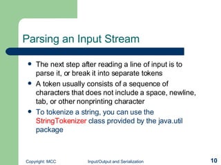 IO and serialization | PPT