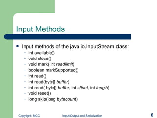 IO and serialization | PPT