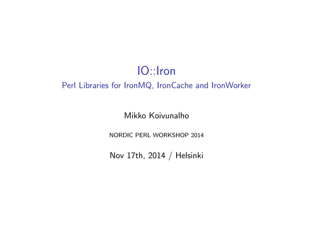 IO::Iron | PPT