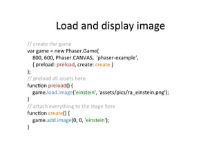 Making HTML5 Games with Phaser | PPTX