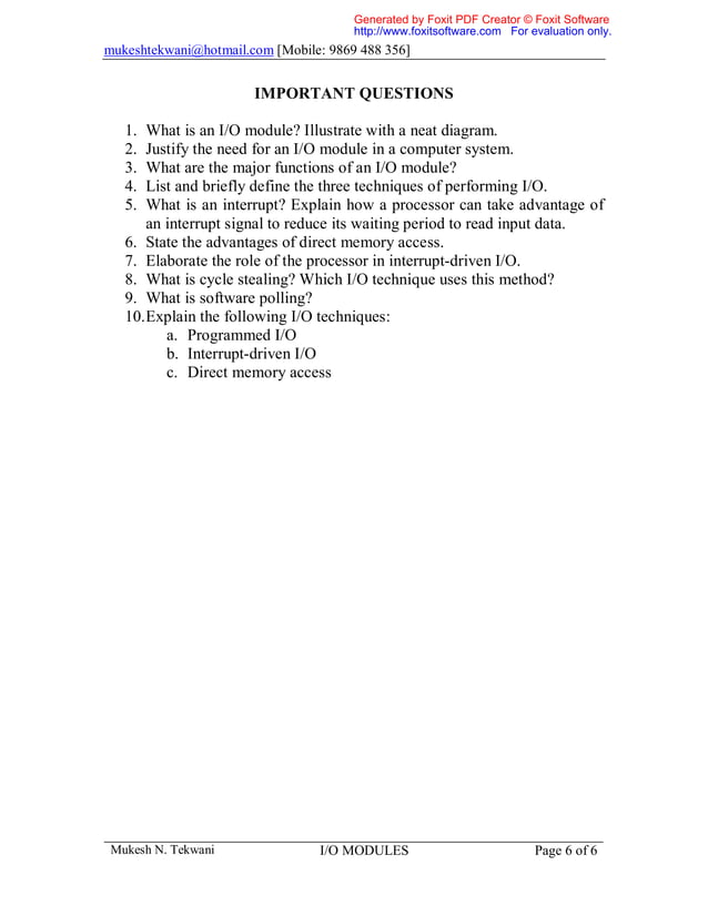Input-Output Modules | PDF