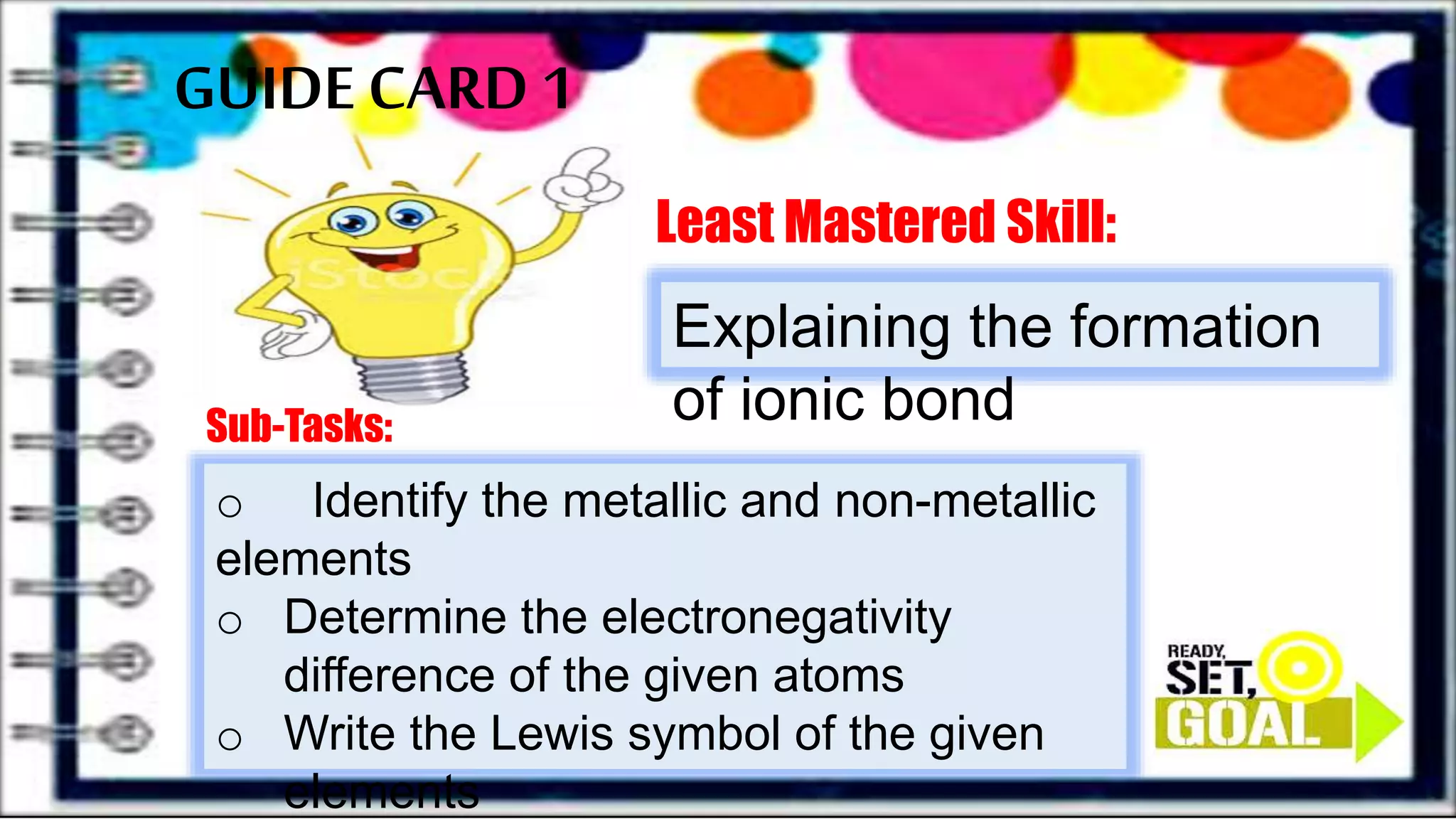 Strategic Intervention Material in Science 9: I+o nic bond | PPTX