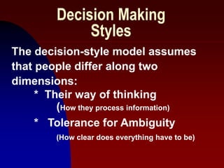 Problem solving and decision making | PPT