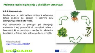 Enota 6. Prehrana rastlin in gnojenje v ekološkem vrtnarstvu | PDF