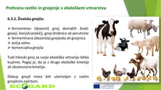 Enota 6. Prehrana rastlin in gnojenje v ekološkem vrtnarstvu | PDF