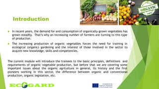 Unit 1. Introduction to Ecological Vegetable Gardening | PPT