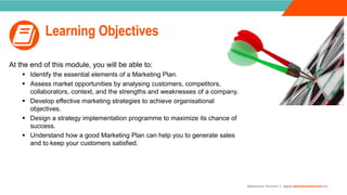 Building a Marketing Plan Module 6 | PPT