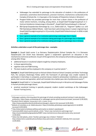 Creating patronage classes and organisation of dual education | PDF