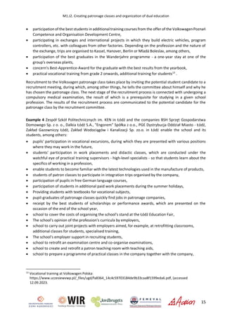 Creating patronage classes and organisation of dual education | PDF