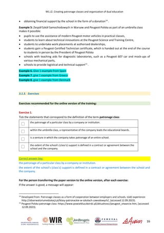 Creating patronage classes and organisation of dual education | PDF