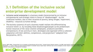 IO4/Unit 3: Inclusive Social Enterprise Development | PDF