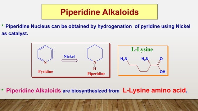 4-_Piperidine_and_pyridine.pptx | Chemistry | Science