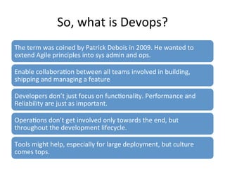 DevOps: Process, Tool or Mindset? | PPT