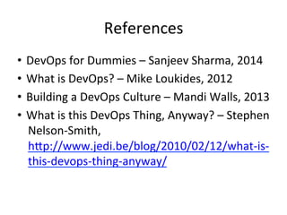 DevOps: Process, Tool or Mindset? | PPT