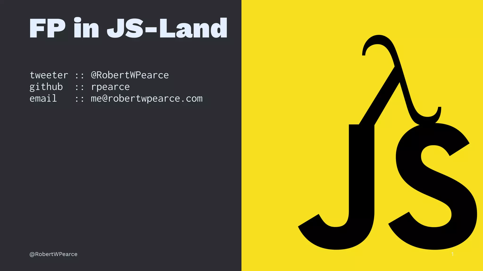 FP in JS-Land | PPT