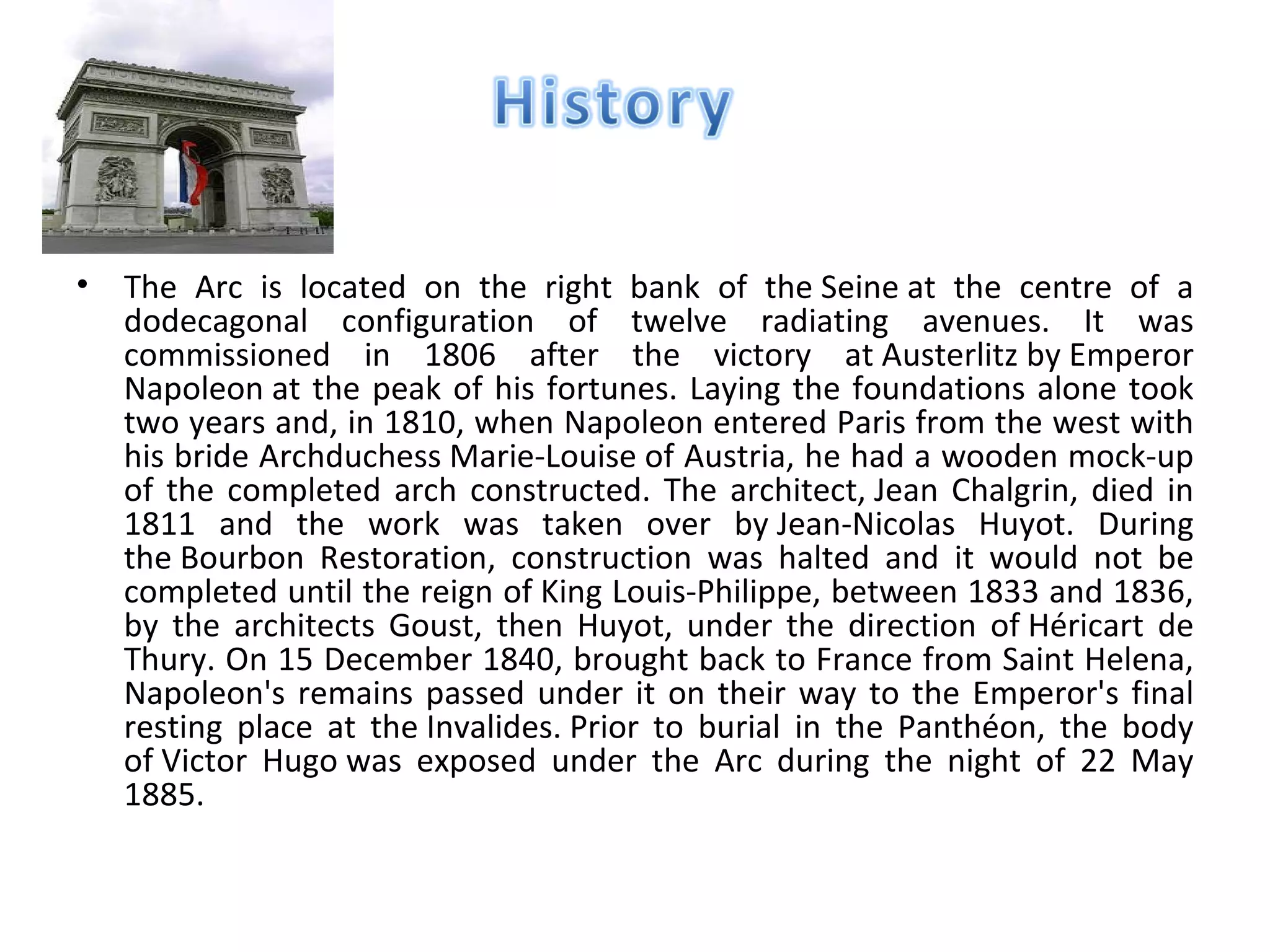 Arc de Triomphe from Paris | PPT