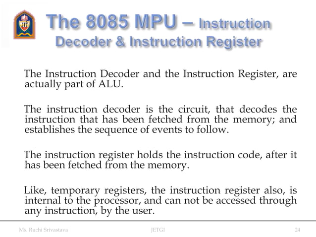 I/o and memory interfacing | PPT