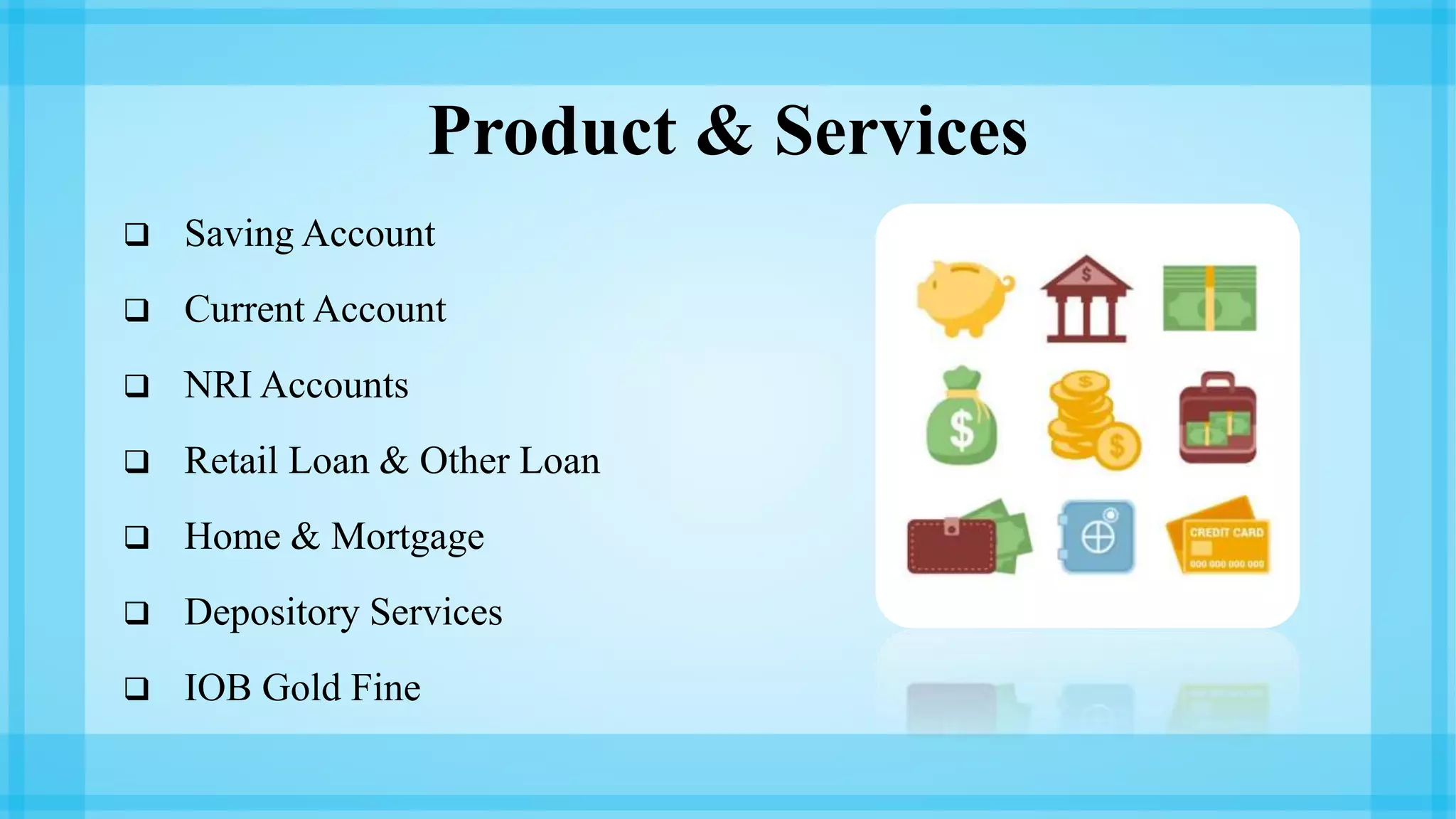 Indian Overseas Bank Presentation For BCBF Student | PPTX