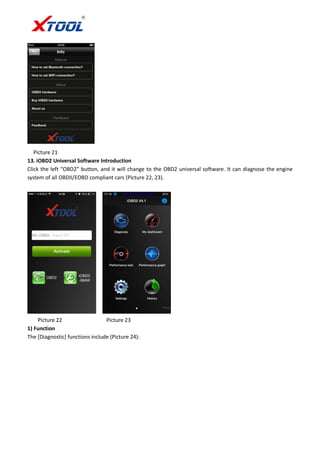 iOBD2 m fi bt bmw Diagnostic tool user manual | PDF