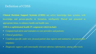 How Clinical Decision Support Systems (CDSS) is the right tool for ...