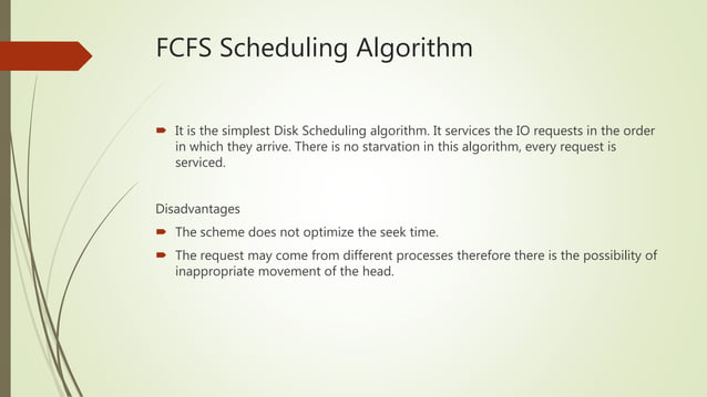 I/O buffering & disk scheduling | PPTX