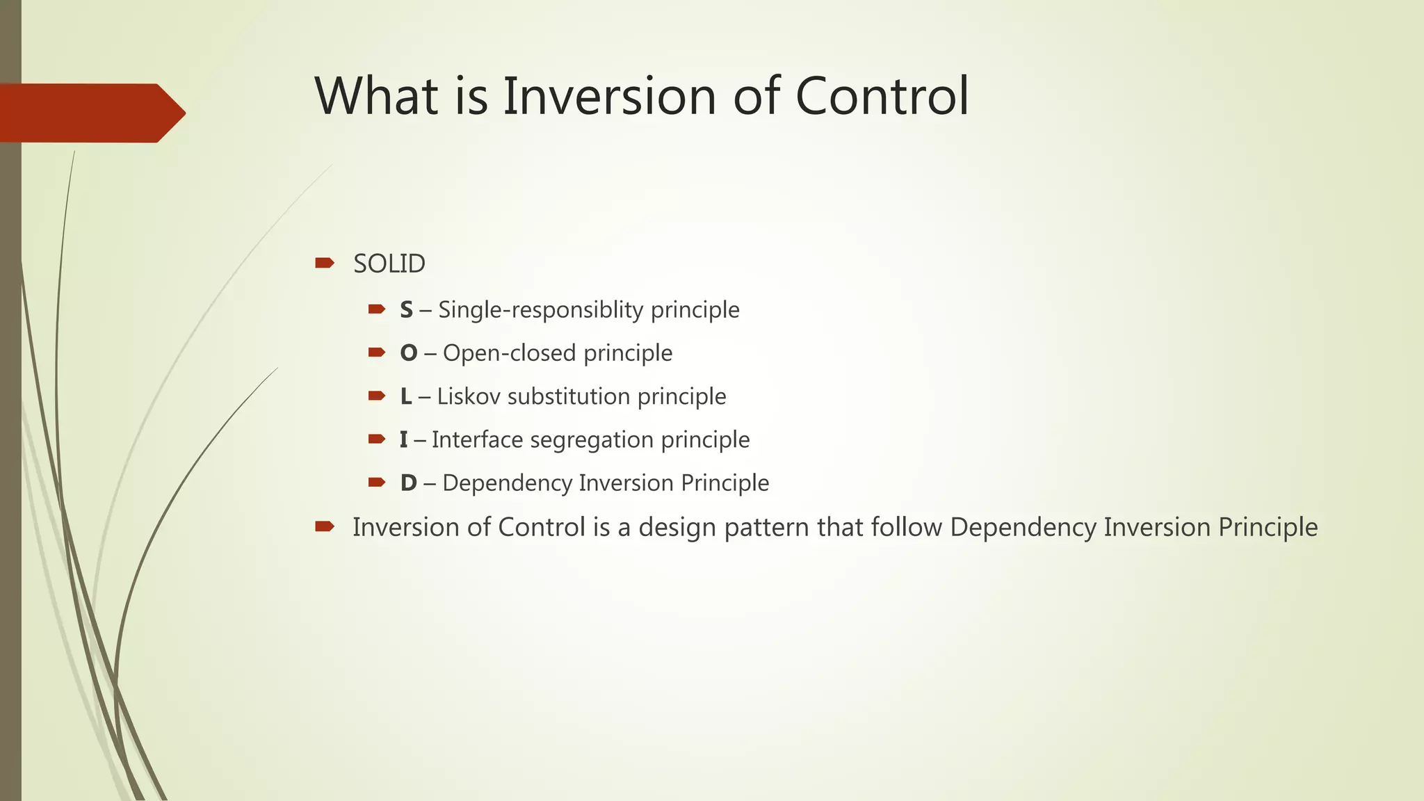 Inversion of Control | PPTX
