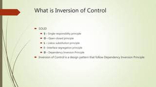 Inversion of Control | PPTX