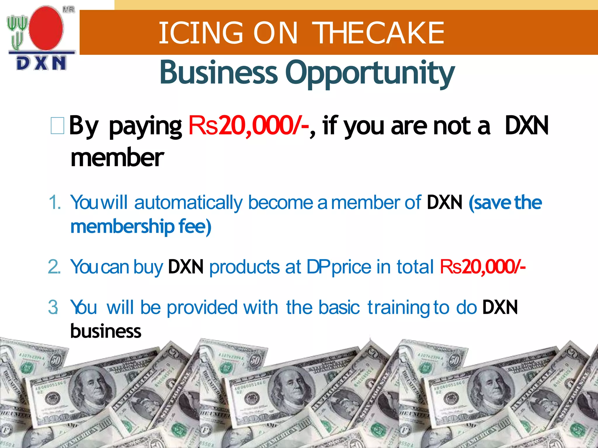 DXN IOC plan in INDIA | PPTX