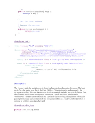 Spring IOC advantages and developing spring application sample | ODT