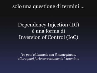 Inversion of control e Dependency Injection (ITA) | PPT