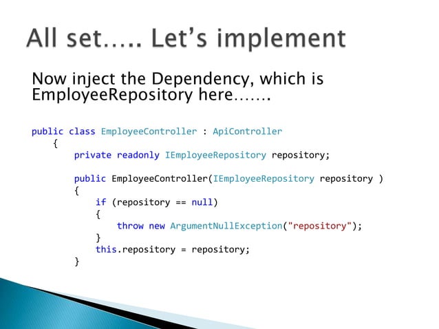 Inversion of Control and Dependency Injection | PPT