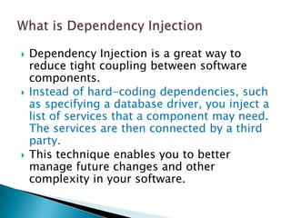 Inversion of Control and Dependency Injection | PPT