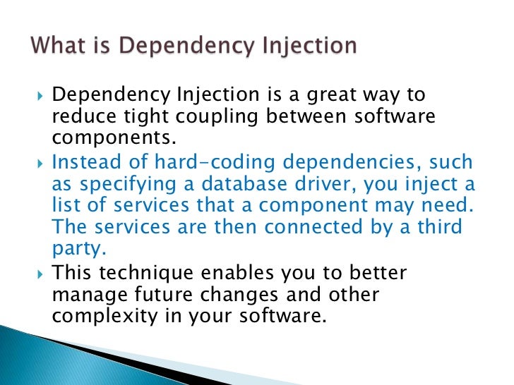Inversion of Control and Dependency Injection