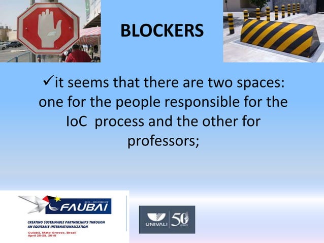 IoC enablers and blockers teaching and learning processes | PPT
