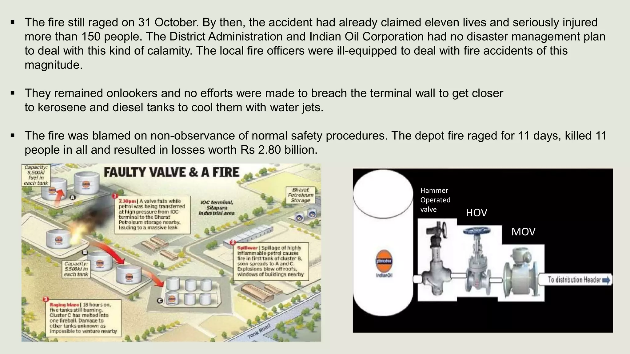 Ioc jaipur oil storage depot incident | PPTX