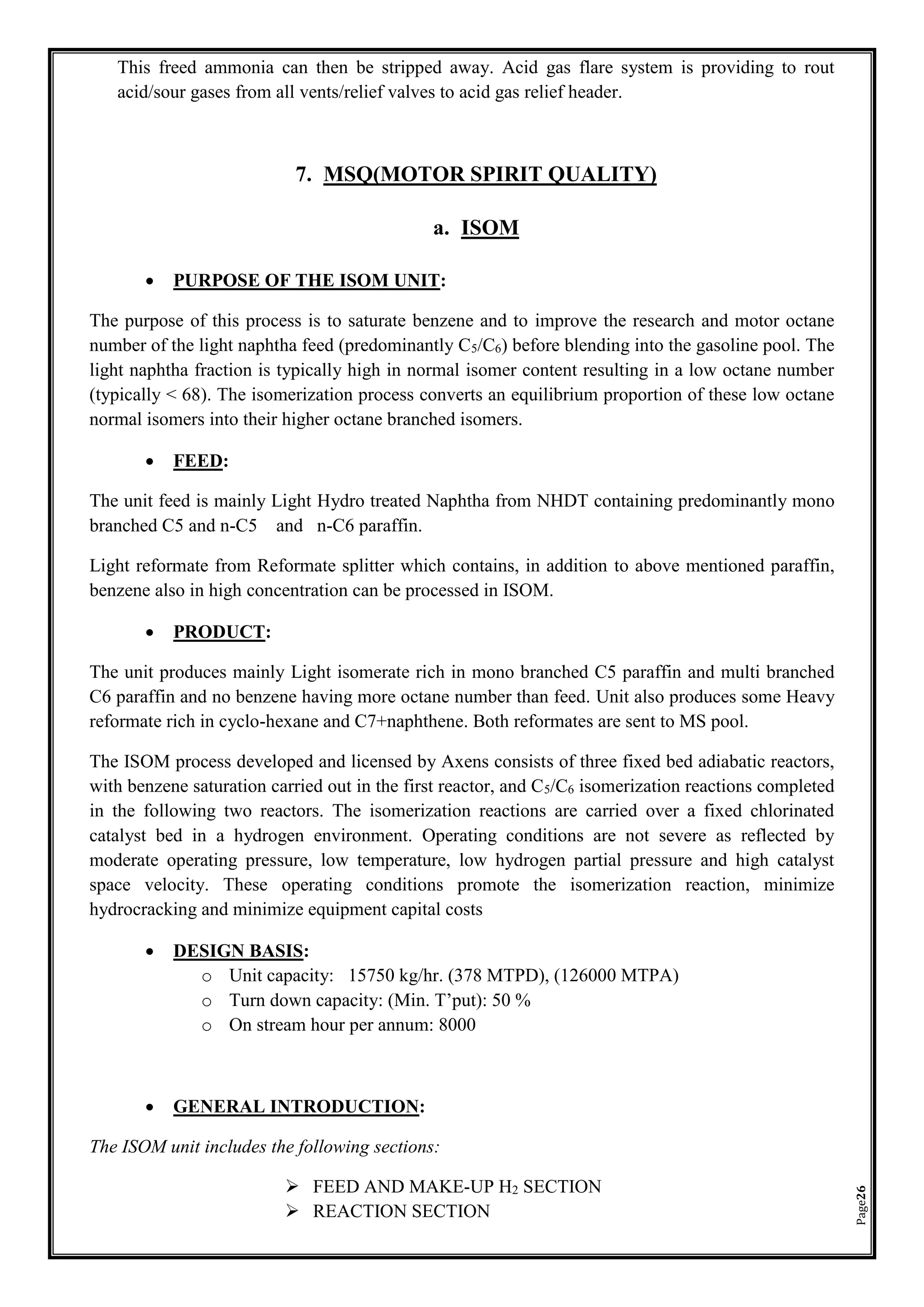 Iocl industrial training_chemical_engineering_report | PDF