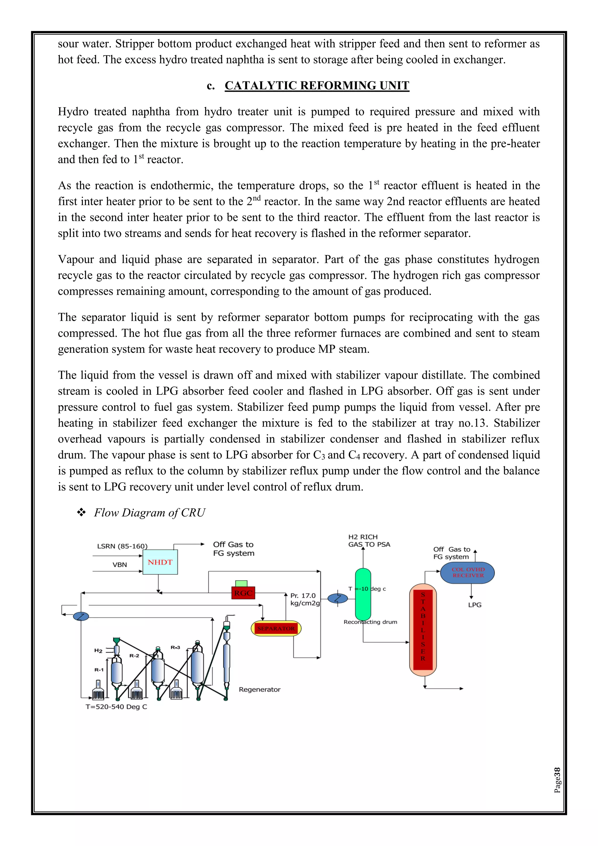 Iocl industrial training_chemical_engineering_report | PDF